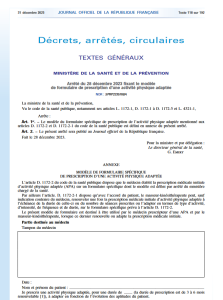 Publication de l’arrêté du 28 décembre 2023 fixant le modèle de ...